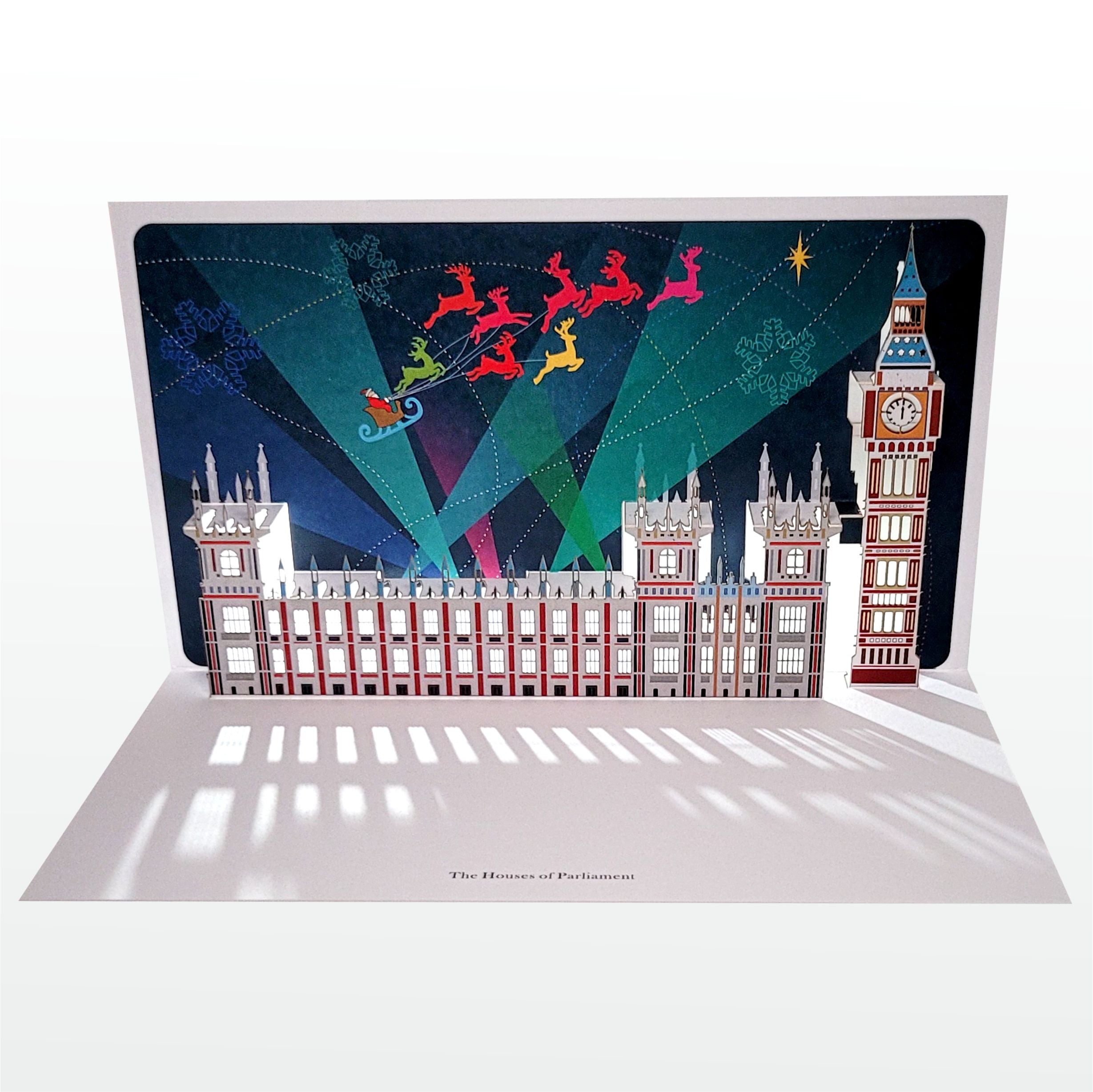 Pop Up - ''The Houses of Parliament'' - Christmas Card - 3d Card, Pop ...